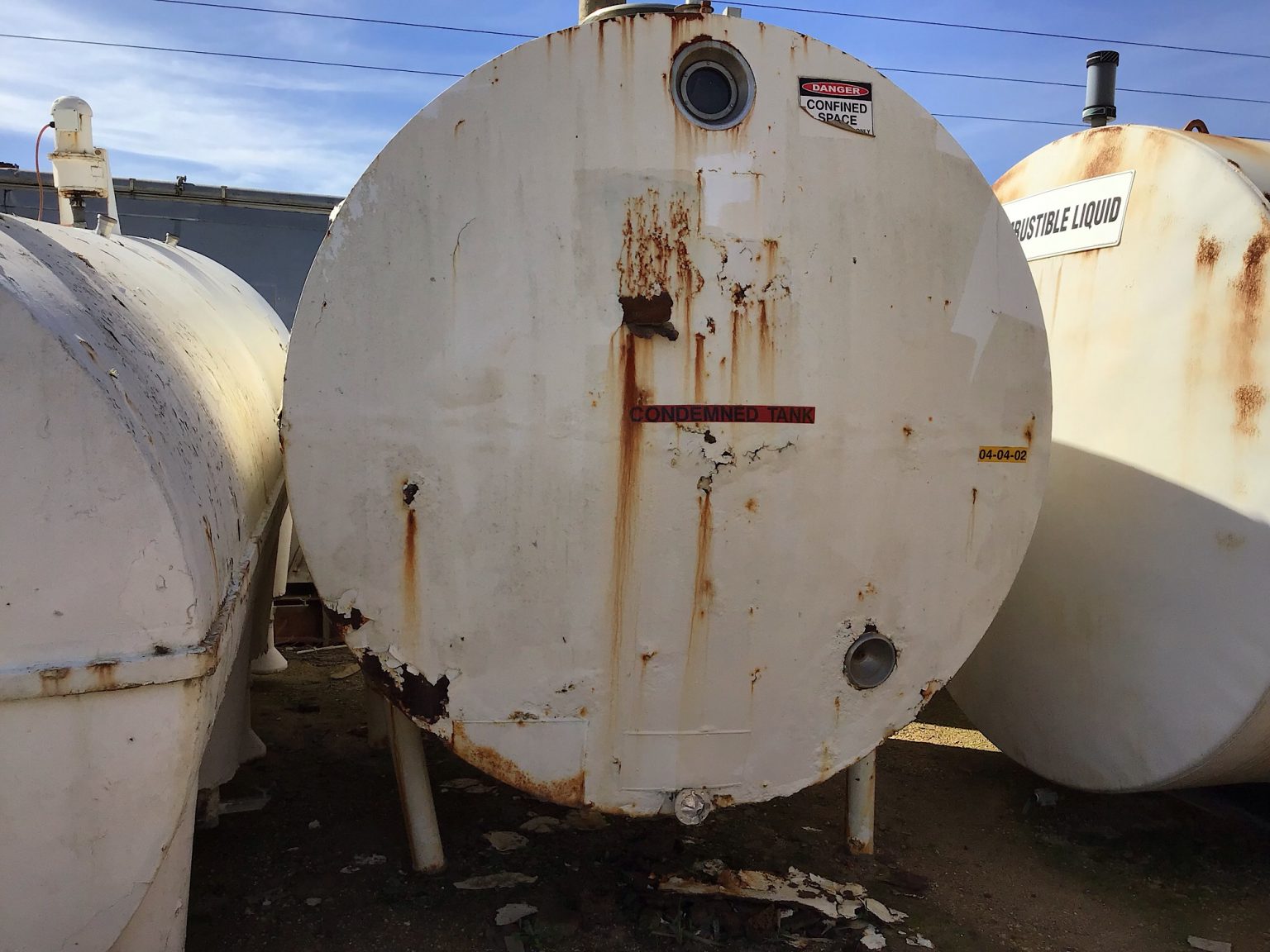 OLD OIL STORAGE TANKS - Mine Graveyard