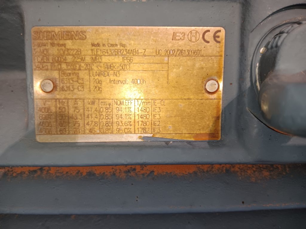 Siemens 45 Kw Electric Motor For Sale Mine Graveyard